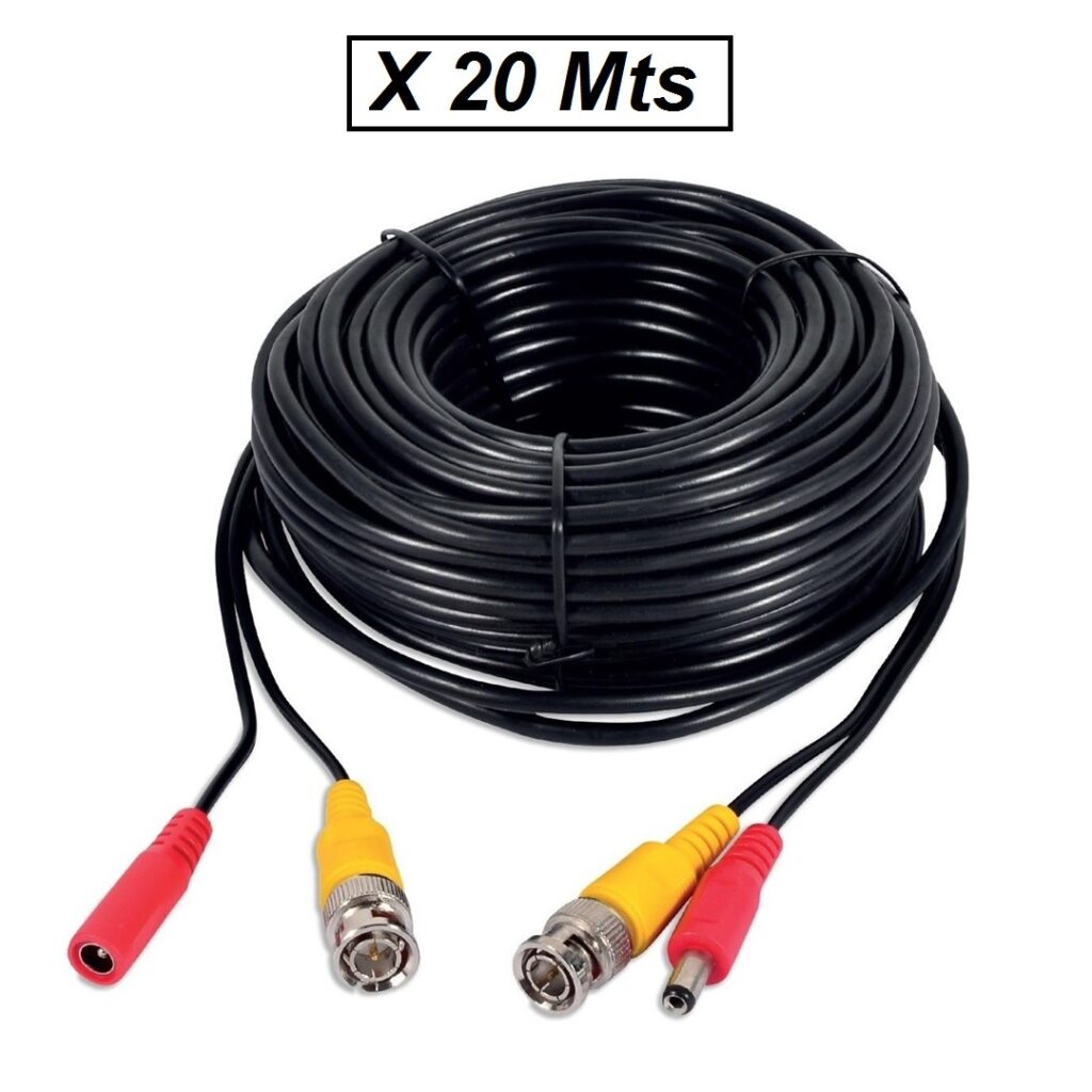 Cable armado de video y alimentacion x20Mts para camaras HD – Infinity ...