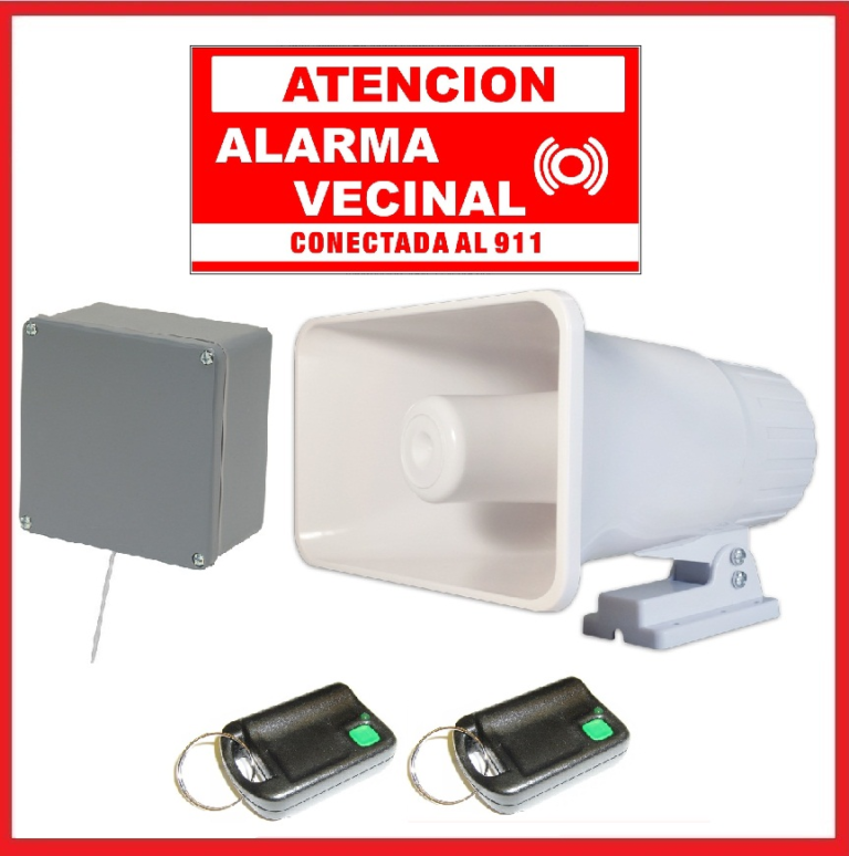 Alarma sirena vecinal de panico barrial 30W largo alcance – Infinity ...