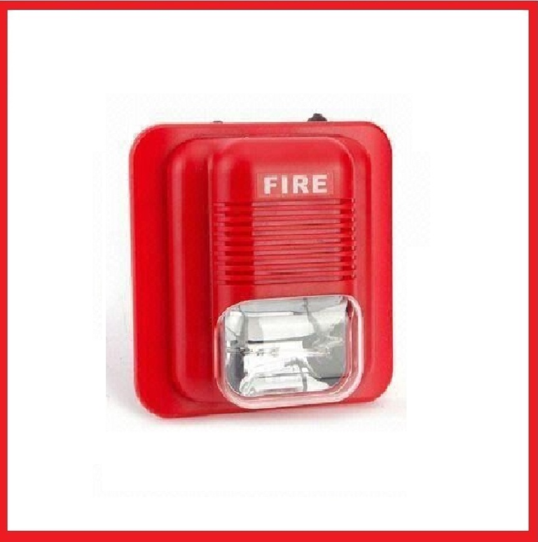 Sirena de incendio con flash 3 sonidos seleccionables – Infinity Seguridad